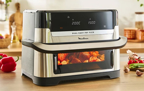 Friteuse sans huile Moulinex Friteuse sans huile air fryer Easy Fry Mega 7,5L EZ855D20 | Darty